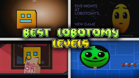Best Lobotomy Levels I Found In Geometry Dash Youtube