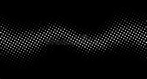Halftone Wave Pattern Horizontal Background Using Halftone Wavy Dots
