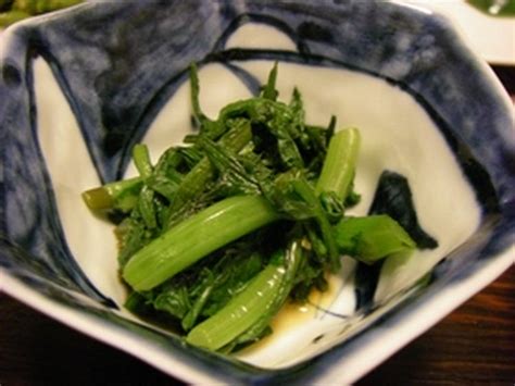 春菊のおひたし レンジでチン♪で3分 朝ごはんレシピ朝時間jp By レシピブログ