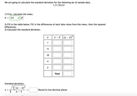 Solved We Are Going To Calculate The Standard Deviation For Chegg