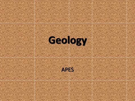 PPT Geology PowerPoint Presentation Free Download ID