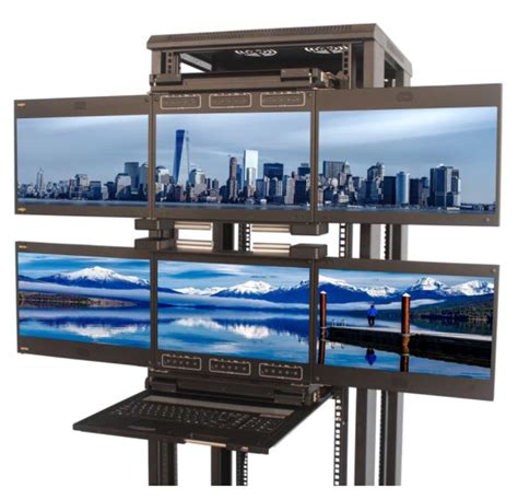 Monitor And Dual Rail P LCD KVM Drawer Combination KVM Switch Versand