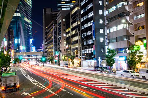 再開発中の夜の渋谷 グラフォン無料素材