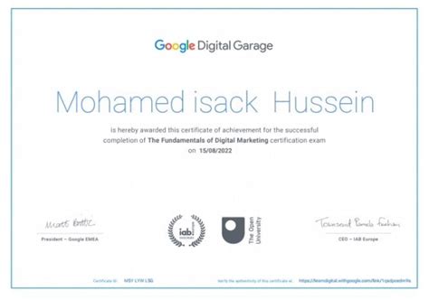 Mohamed Isak Hussein On Linkedin Alhamdulilaah Completing The Course