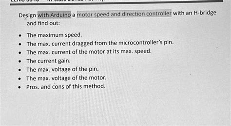 solved in tinkercad design with arduino a motor speed and direction