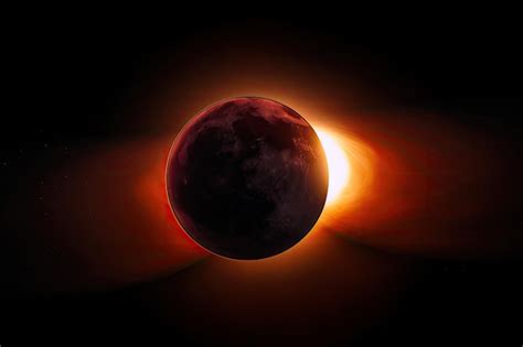 Premium AI Image Solar Eclipse With The Sun Partially Covered By The
