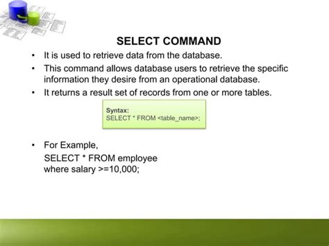 Data Manipulation Language Ppt