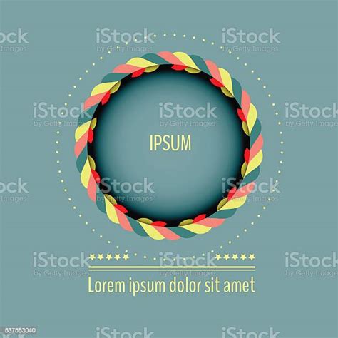 Vector Template Round Logo Design Stock Illustration Download Image