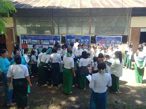 နမ့်ခမ်းမြို့ အမှတ် ၂ အခြေခံပညာအထက်တန်းကျောင်း၌ အသိပညာပေးနံရံကပ်စာစောင