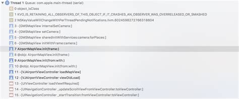 swift random kvo block crashes when allocating mapview happens only
