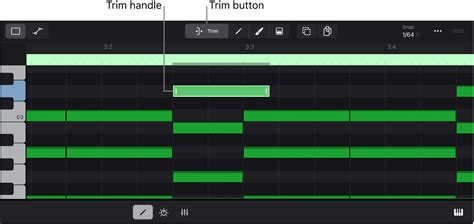 Trim Notes In The Piano Roll Editor In Logic Pro For Ipad Apple Support