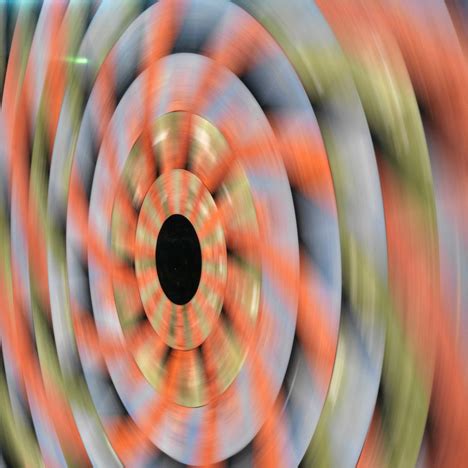 Optical Illusions Created By Spinning Marble Disks