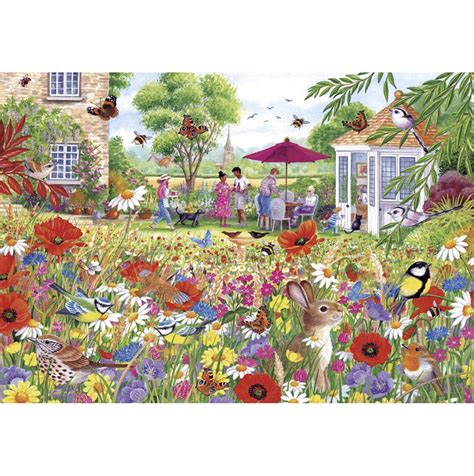 Gibsons 500 Piece Jigsaw Puzzle Wildflower Garden Puzzlesnz