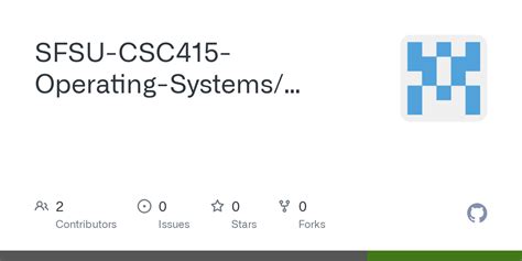 Github Sfsu Csc415 Operating Systemscsc415 Asmt3 Simpleshell