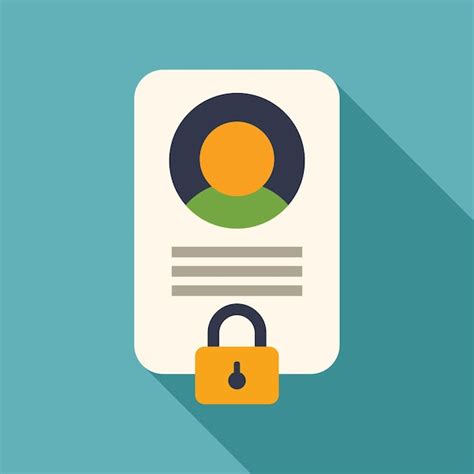 Premium Vector Personal Data Protection Padlock Securing User Profile