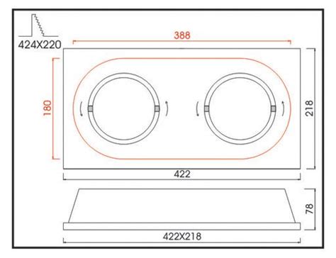 Ovale Double Hallospot Move Frameless Plaster MP Illumination