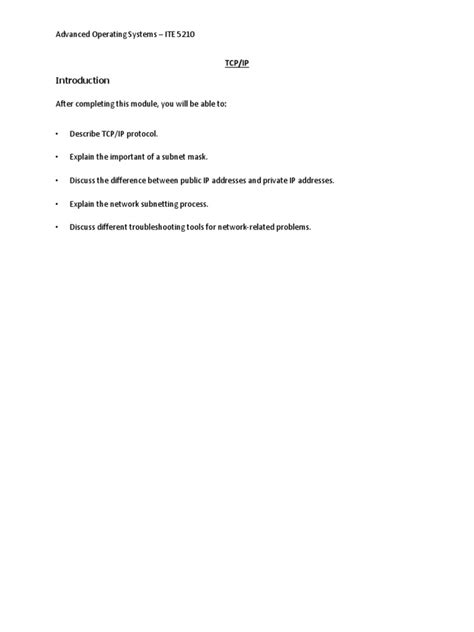 tcp ip fundamentals pdf ip address internet protocols