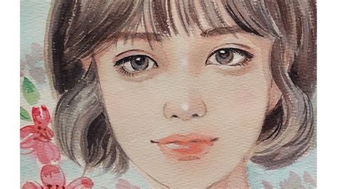 Simple Watercolor Face