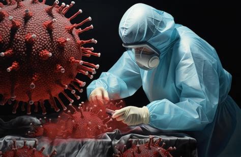 Premium Ai Image Doctor Fighting Covid Virus Vaccine In Vitro