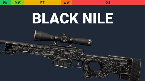 Awp Black Nile Skin Float And Wear Preview Youtube