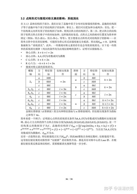 结构化学——晶体学（3）晶体对x射线衍射的强度 知乎