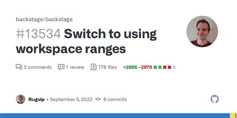 switch to using workspace ranges by rugvip · pull request 13534