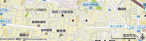 東京都足立区関原3丁目8の地図 住所一覧検索｜地図マピオン