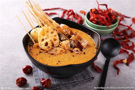 秘制红油钵钵鸡摄影图 传统美食 餐饮美食 摄影图库 昵图网