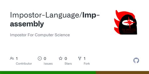 Github Impostor Languageimp Assembly Impostor For Computer Science