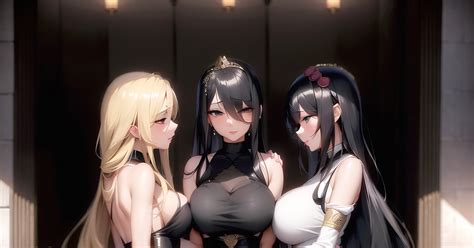 Aiイラスト 異世界レズハーレム女王はなぜかお腹を気遣われる 百合レズ画像aiのボタン押す係のイラスト Pixiv