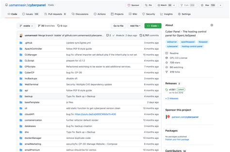Opensource Web Hosting Control Panel Cyberpanel