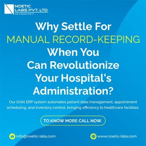 How Orbit Erp Improves Hospital Administration Noetic Labs Pvt Ltd