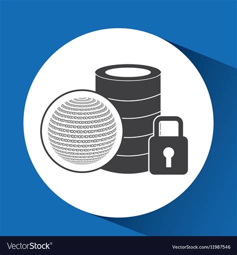 Globe Binary Concept Data Base Security Royalty Free Vector