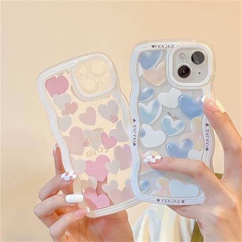 Cartoon Wavy Cases For Iphone 11 12 13 14 15 Pro Max 7 8 Plus Xr Xs Max