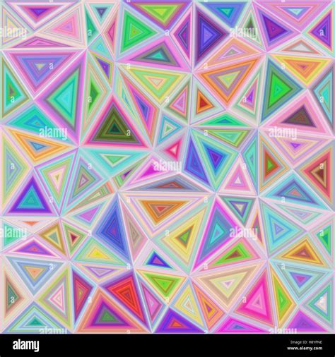 Multicolor Triangle Mosaic Tile Background Design Stock Vector Image
