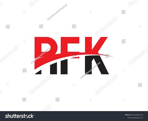 Rfk Letter Initial Logo Design Vector Stock Vector Royalty Free