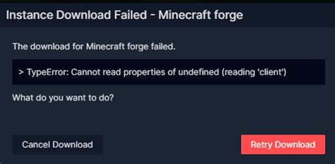 Problem Is An Error When Trying To Install Forge On Version 132 · Issue 1435 · Gorilla Devs