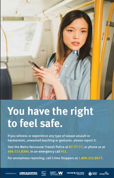 Metro Vancouver Transit Police Launch Next Phase Of Anti Sex Offence