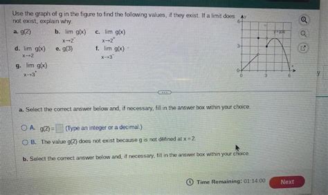 Solved Use The Graph Of G In The Figure To Find The Chegg
