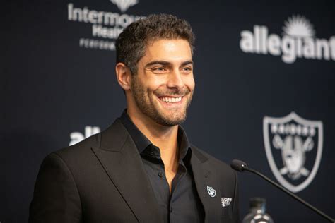 From Las Vegas Raiders Training Camp Qb Jimmy Garoppolo Sports