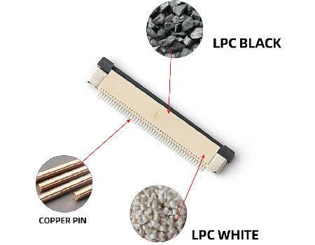 FPC Connector 0 3mm Pitch Front Insert Flip Lock Au Contact Plating SMT