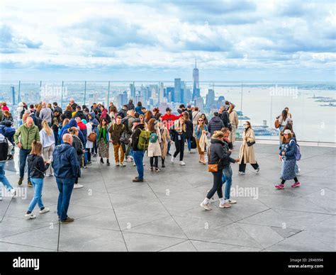The Edge Skyline Viewing Platform Manhatten New York City Ny United