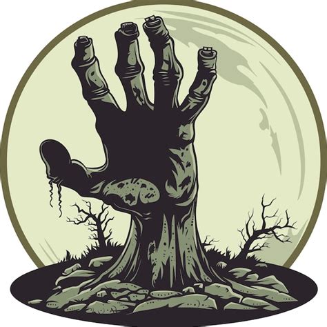 A Zombie Hand Premium Ai Generated Vector