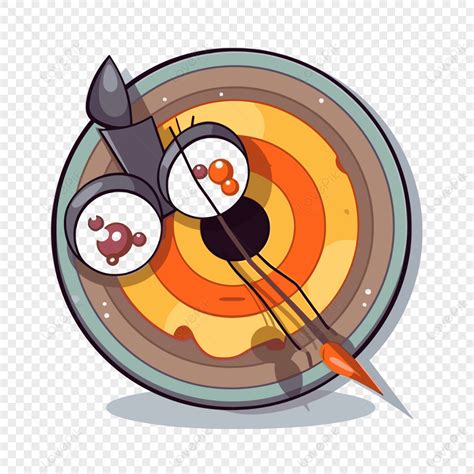 그것에 화살표와 함께 만화 빨간 눈 땡기 벡터정확성상표 Png 일러스트 무료 다운로드 Lovepik