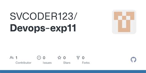 Github Svcoder123devops Exp11 · Github