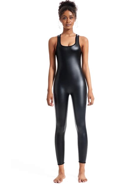 Mono Deportivo De Piel Sint Tica Para Mujer Conjunto Deportivo De Una