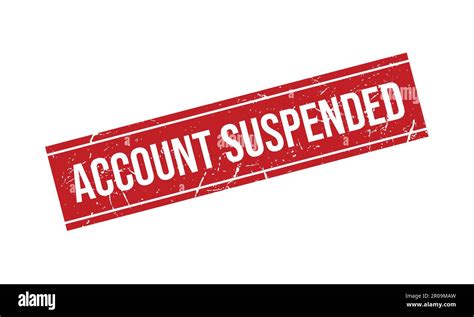 Account Suspended Rubber Grunge Stamp Seal Stock Vector Stock Vector