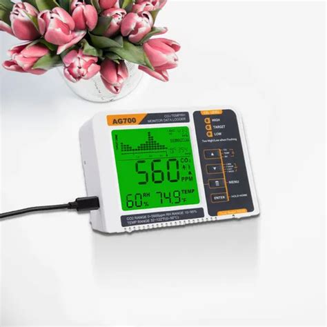 Hydroponics Co2 Detector Carbon Dioxide Sensor Accurate Reading With