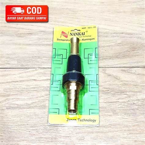 Nozzle Asli Kuningan Jumbo Semprotan Air Lurus Alsi Kuningan Nankai