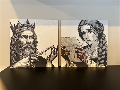 Macbeth And Lady Macbeth 3d Printed R Shakespeare